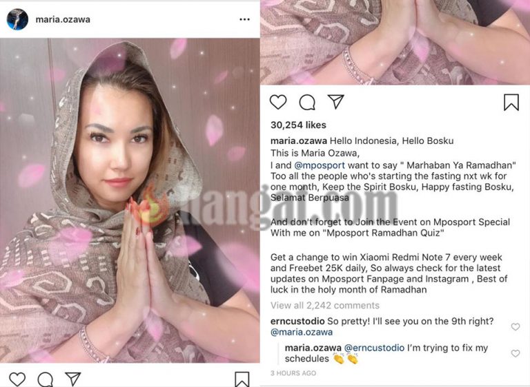 Tampil Bertudung & Seru Nama 'Bossku', Ucapan Maria Ozawa Ini Curi Perhatian! - Murai MY