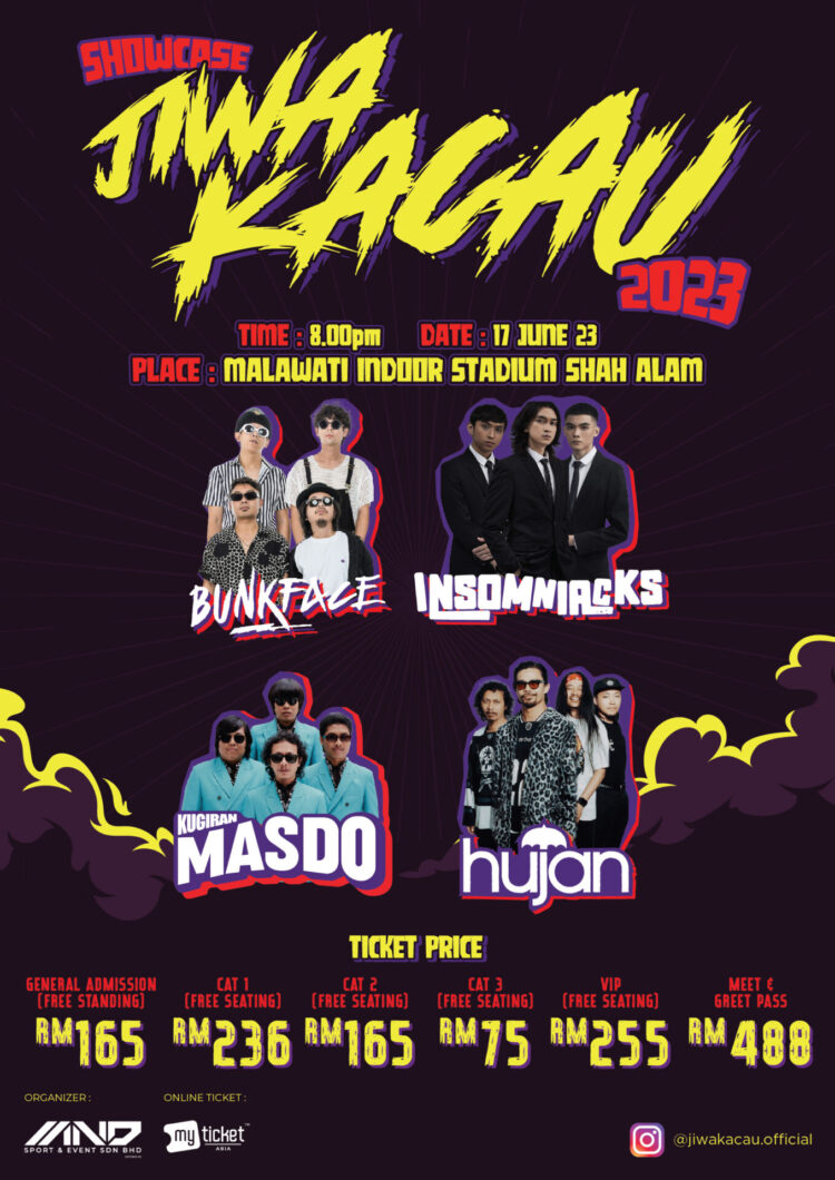 Hujan,Bunkface, Insomniacks & Masdo Akan Bersatu Di Konsert Jiwa Kacau ...