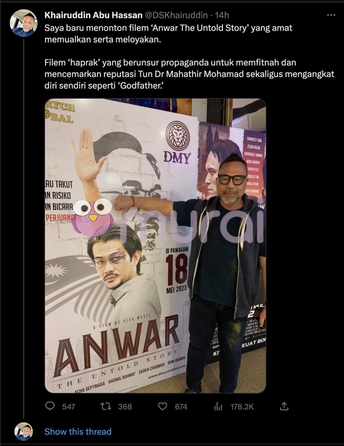 'Filem Haprak, Fitnah & Meloyakan'- Suami Umie Aida, Khairuddin Kritik Filem ‘Anwar The Untold ...