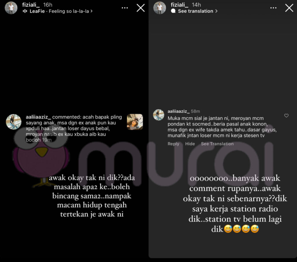 Fizi Ali Dedah Ada Netizen Mahu Dirinya Dipecat Hot FM?-"Busuk Betul Hati..." - Murai MY