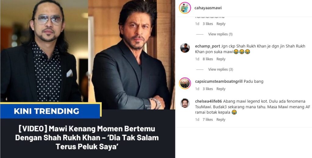 "Jangan Cakap Shah Rukh Khan Je, Jin SRK Pon Suka Mawi" - Ini Respon ...