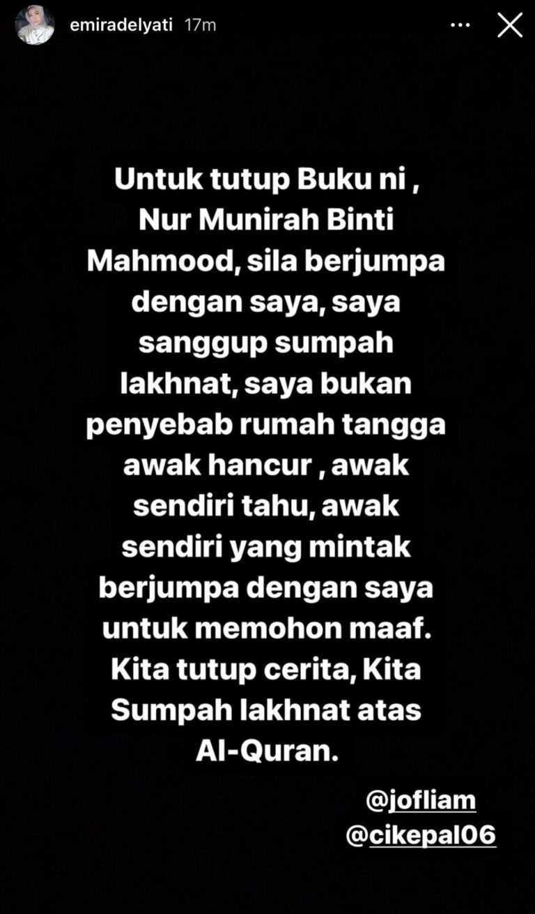 "Saya Sanggup Sumpah Laknat.."-Dewi Ajak Bersemuka, Cik Epal 'Block' Di IG? - Murai MY