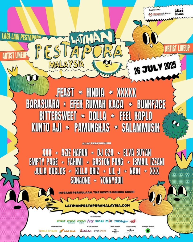 Latihan Pestapora Malaysia 2025 Umum 'Lineup' Fasa Pertama, Lebih 24 Artis Malaysia & Indonesia ...